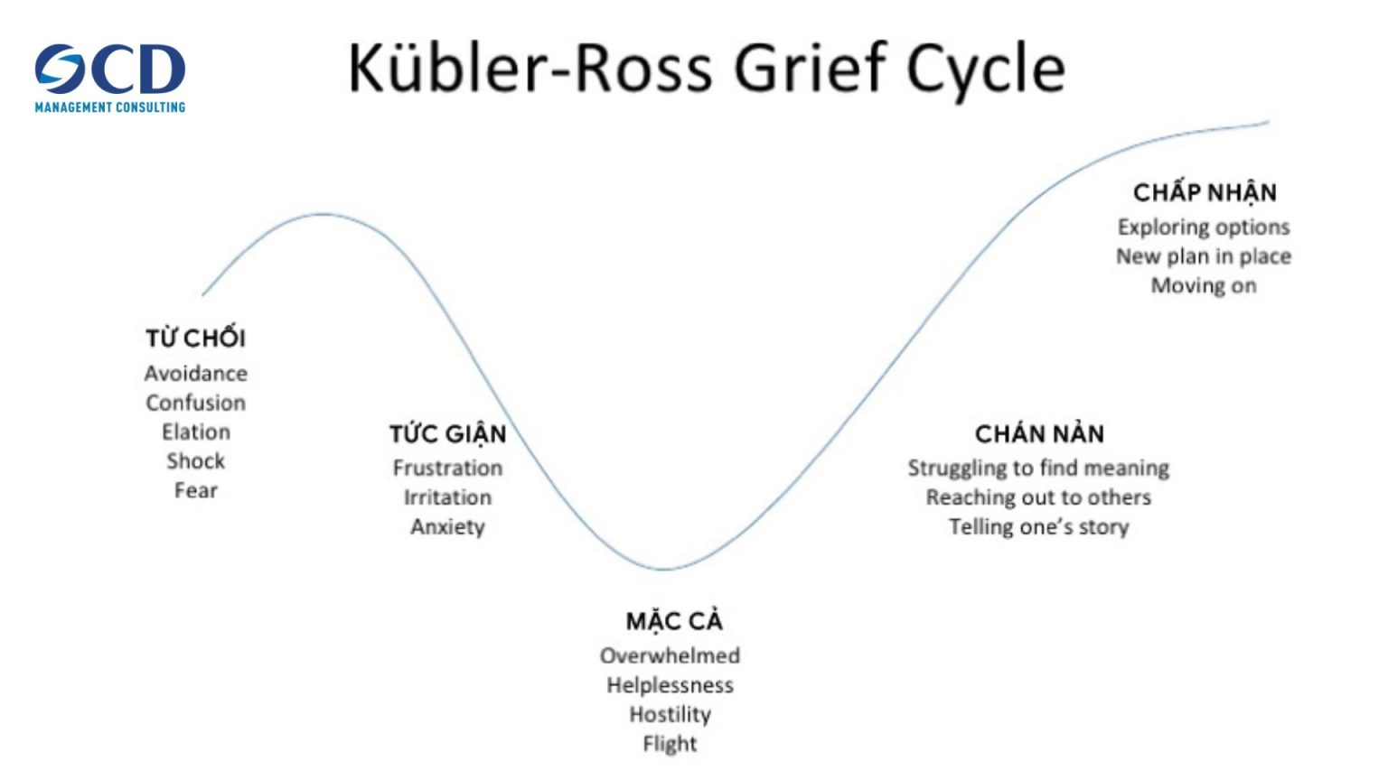 Mô hình Kubler Ross: Phân tích chi tiết về 5 giai đoạn thay đổi - Công ...
