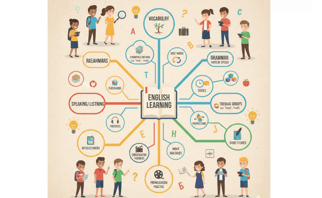 Ứng dụng Sơ đồ tư duy - Mind Map trong học tiếng Anh - Công ty Tư vấn Quản lý OCD